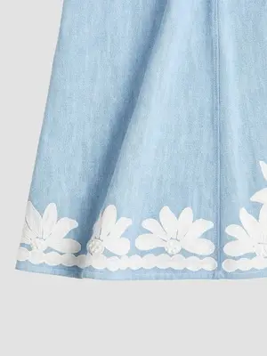 Valentino Garavani Embroidered Midi Skirt