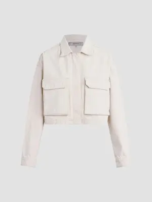 Hudson Jeans Chore Cotton Jacket - Ecru
