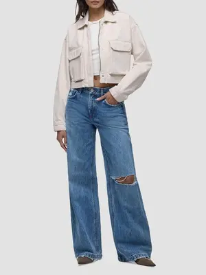 Hudson Jeans Chore Cotton Jacket - Ecru