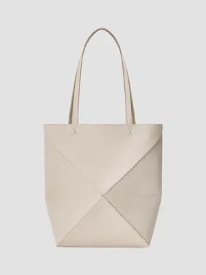 Loewe Medium Puzzle Fold Grained Leather Tote Bag