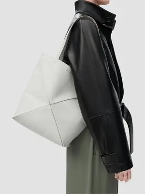 Loewe Medium Puzzle Fold Grained Leather Tote Bag