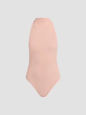 Ronny Kobo Spen Sleeveless Jersey Bodysuit - Tan