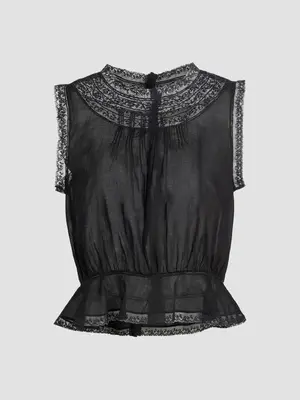 DÔEN Lilibet Cotton Top - Black