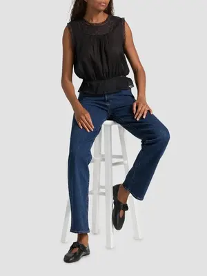 DÔEN Lilibet Cotton Top - Black