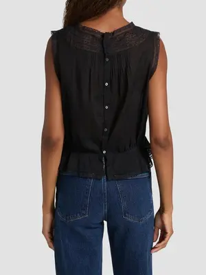 DÔEN Lilibet Cotton Top - Black