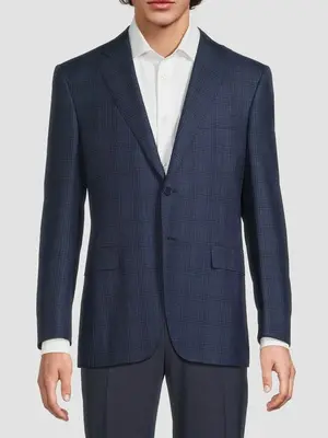 Canali Siena Plaid Classic-fit Sportcoat