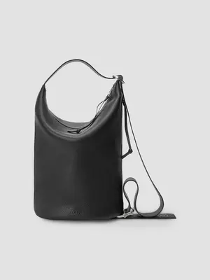 Loewe Medium Loop Bucket Bag - Black