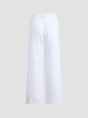 Hudson Jeans Jodie Wide-leg Frayed Seam Jeans