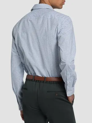 Canali Window Check Cotton Sport Shirt