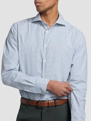 Canali Window Check Cotton Sport Shirt