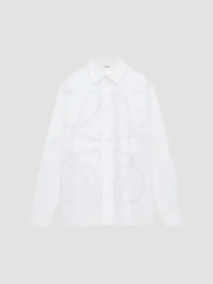 Loewe Large Anagram Cotton Shirt - White