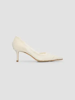 JIMMY CHOO Faiz 65mm Lace D'orsay Pumps
