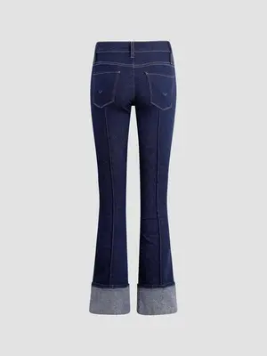 Hudson Jeans Barbara High-rise Pintucked Boot Crop Jeans
