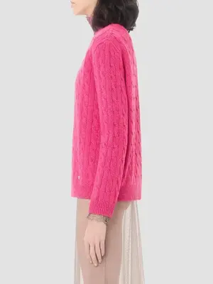 Valentino Garavani Mouliné Wool Jumper - Fuchsia