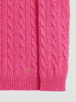 Valentino Garavani Mouliné Wool Jumper - Fuchsia