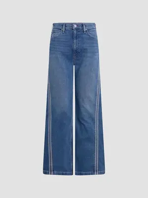 Hudson Jeans Jodi Track-detail Wide-leg Loose-fit Jeans