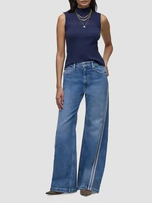 Hudson Jeans Jodi Track-detail Wide-leg Loose-fit Jeans