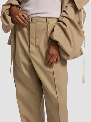 Co Pleated Tton-blend Wide-leg Pants