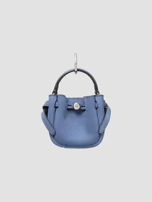 Tory Burch Romy Bucket Bag Key Fob - Soft Blue