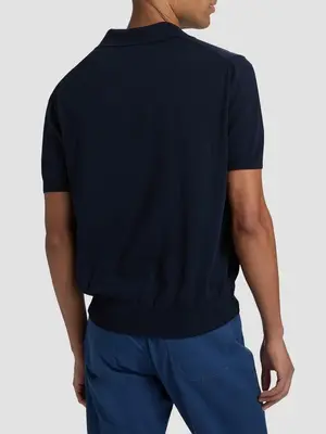 Canali Knit Cotton Polo Shirt