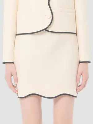 Valentino Garavani Mini Skirt In Crepe Couture