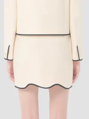 Valentino Garavani Mini Skirt In Crepe Couture