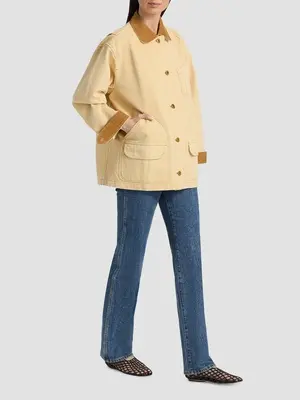 DÔEN Pascale Contrast Collar Jacket