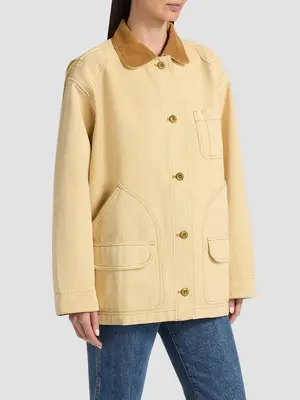 DÔEN Pascale Contrast Collar Jacket