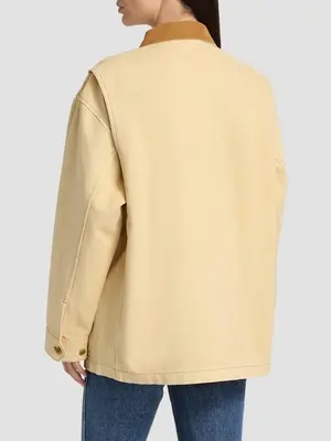 DÔEN Pascale Contrast Collar Jacket