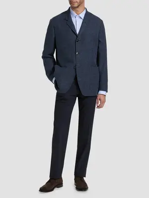 Canali Hybrid 4-button Patch Jacket