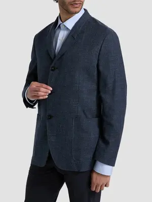 Canali Hybrid 4-button Patch Jacket