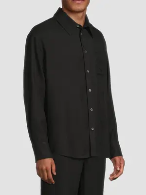THE ELDER STATESMAN Regular-fit Cashmere-wool Shirt