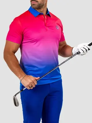 MACEOO Knit Ascension Sunset Polo Shirt