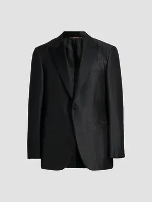Canali Arrow-pattern Dinner Jacket - Black
