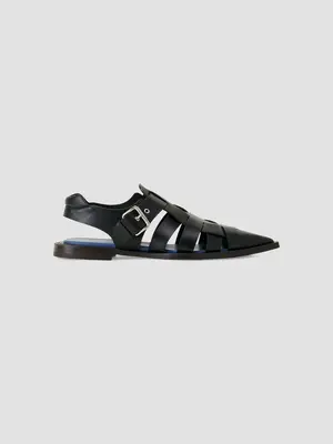LANVIN Fisherman-style Leather Sandals