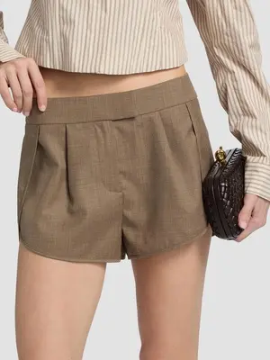 Ronny Kobo Liam Pleated Shorts