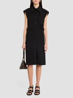 Co Banana Cut Wool Shirtdress