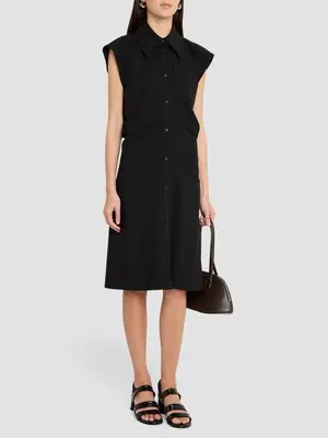 Co Banana Cut Wool Shirtdress
