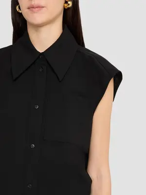 Co Banana Cut Wool Shirtdress