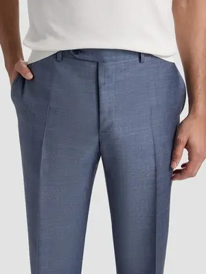 Canali Siena Denim-effect Trousers - Blue