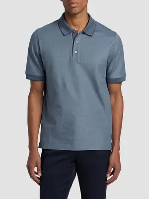 Canali Cotton Piqué Polo Shirt