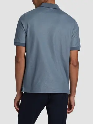Canali Cotton Piqué Polo Shirt