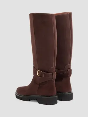 Valentino Garavani Vlogo Signature Split Leather 40mm Boots
