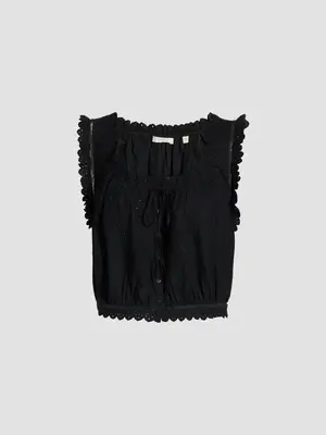 DÔEN Traveler Eyelet Top