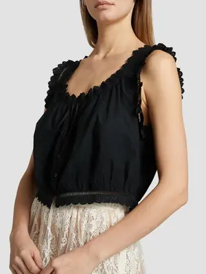 DÔEN Traveler Eyelet Top
