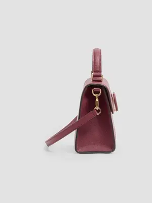 Valentino Garavani V-sling Small Top Handle Bag In Grainy Calfskin