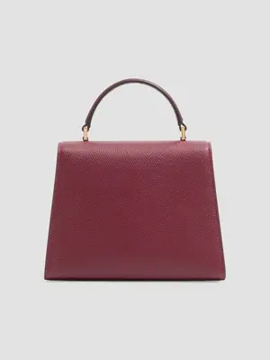 Valentino Garavani V-sling Small Top Handle Bag In Grainy Calfskin