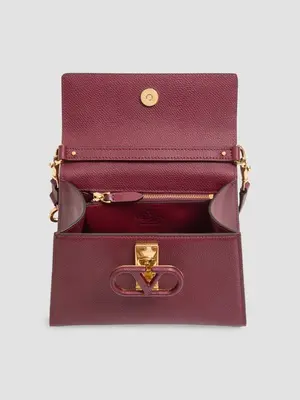 Valentino Garavani V-sling Small Top Handle Bag In Grainy Calfskin