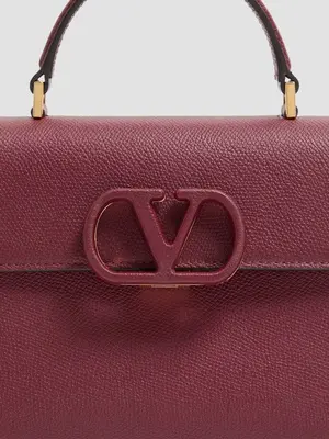 Valentino Garavani V-sling Small Top Handle Bag In Grainy Calfskin