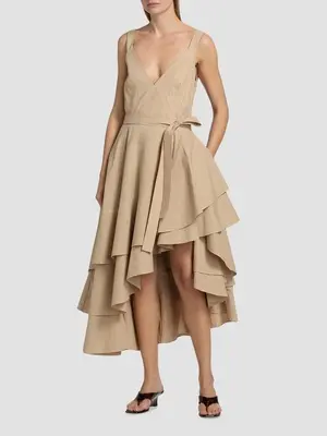 Co Tank Tton Ruffle Midi-dress